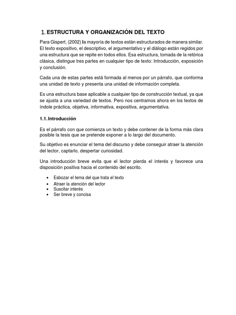 Estructura Del Texto | PDF | Retórica | Información