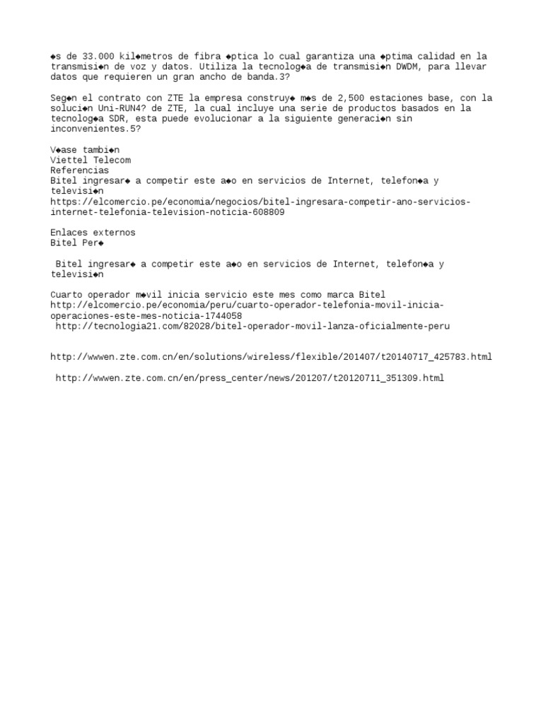 Bitel Wikipedia | PDF | Telecomunicaciones | Tecnología de información ...