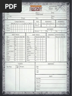 WFRP 4e - Character Sheet | PDF | Leisure | Sports