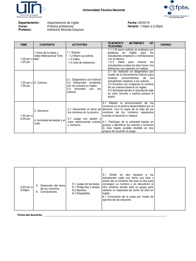 Minuta Individual 1 | PDF | Educación avanzada | Maestros