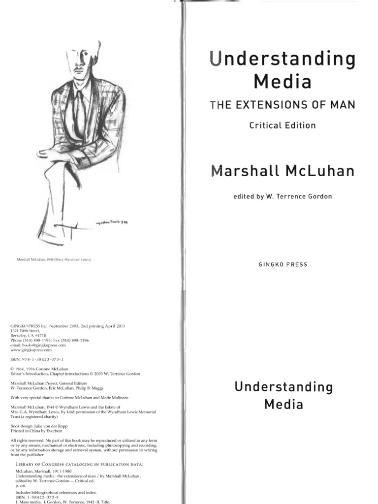 McLuhanMarshall Understanding - Media intro-ch1-LD PDF | PDF | Mass ...