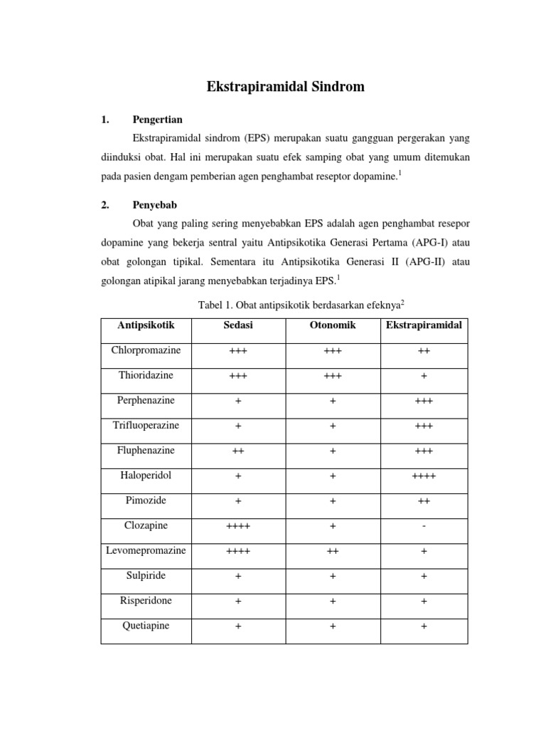 Ekstrapiramidal Sindroma | PDF