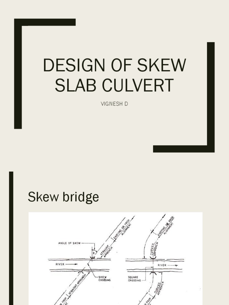 Skew Slab Culvert Design Analysis | PDF | Mechanics | Mechanical ...