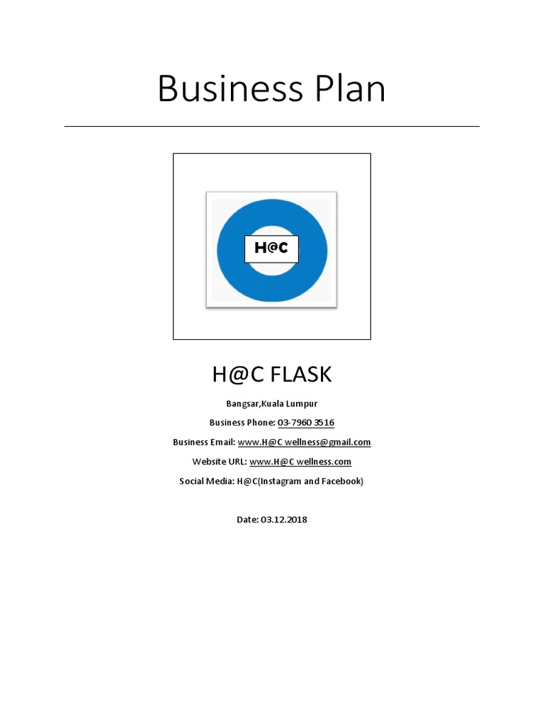 H@C Flask Business Plan Overview | PDF | Advertising | Strategic Management