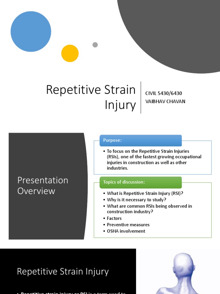 Repetitive Strain Injury 12.4.18 | PDF | Musculoskeletal System ...