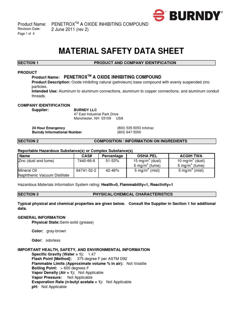 BURNDY Penetrox A PDF | PDF | Firefighting | Fires