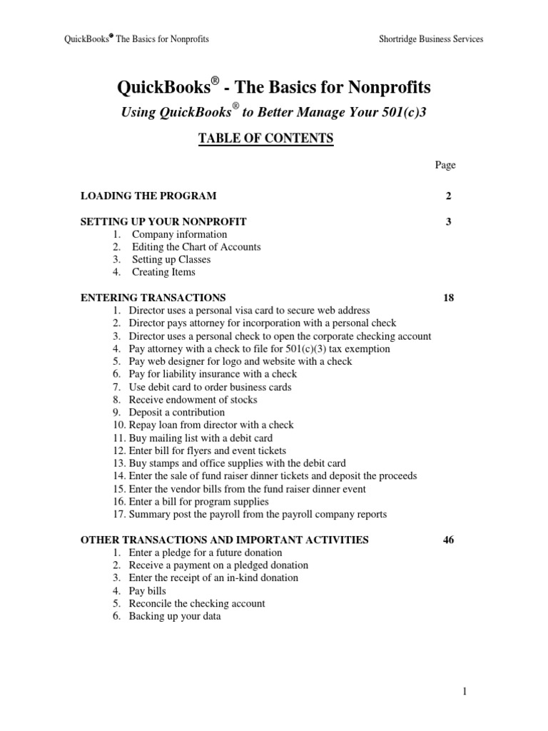 Quickbooks The Basics For Nonprofits | PDF | Payroll Tax | Cheque