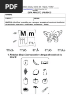 Actividades Repaso Letras M, P, L, S | PDF