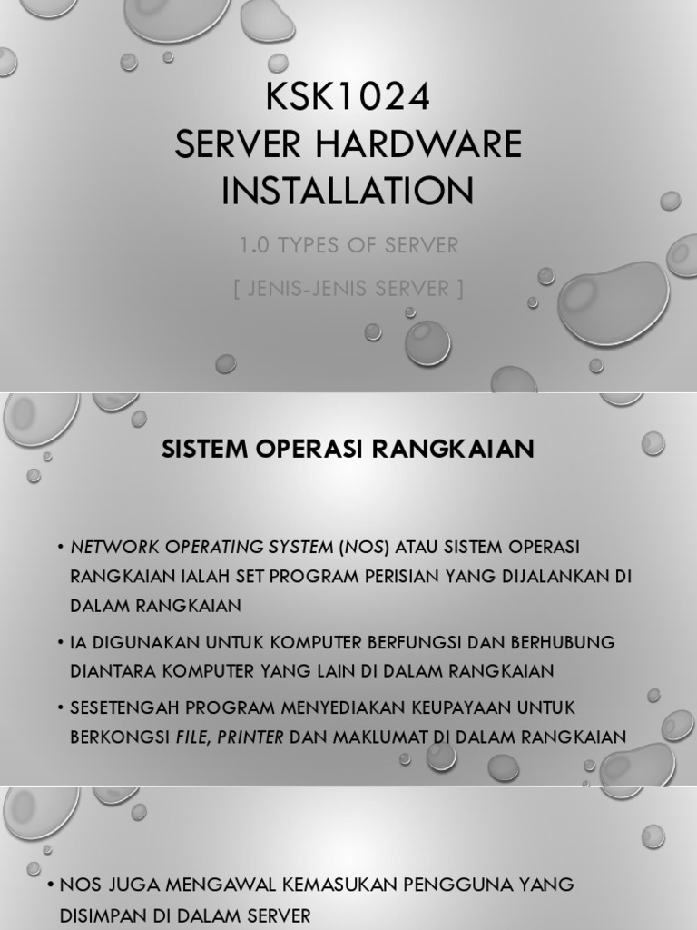 1.1 Server Hardware Installation | PDF