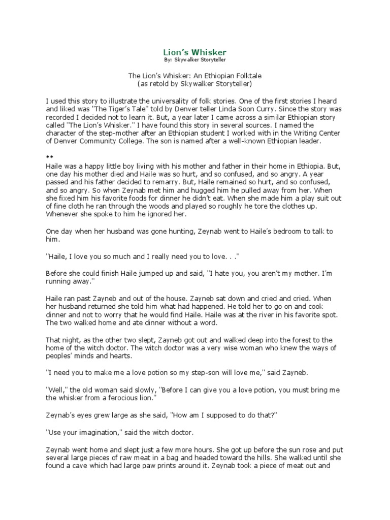 The Lion's Whisker | PDF