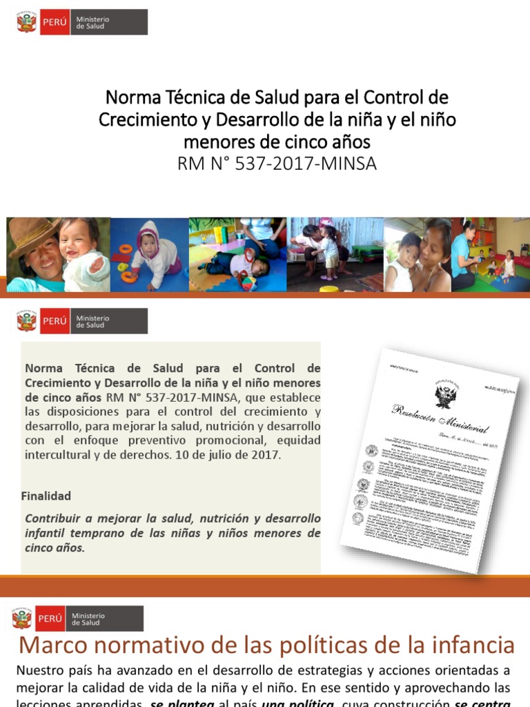 Norma Técnica CRED MINSA 2024 | PDF | Amamantamiento | Infancia