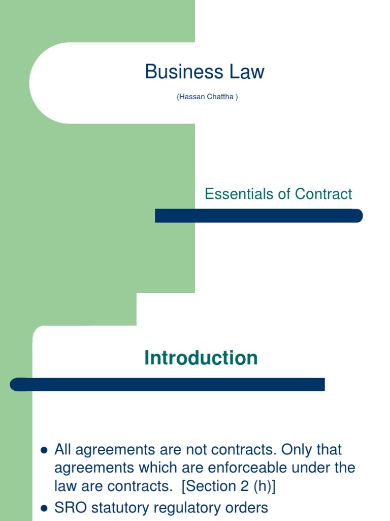Essentials of Contract | PDF | Offer And Acceptance | Justice