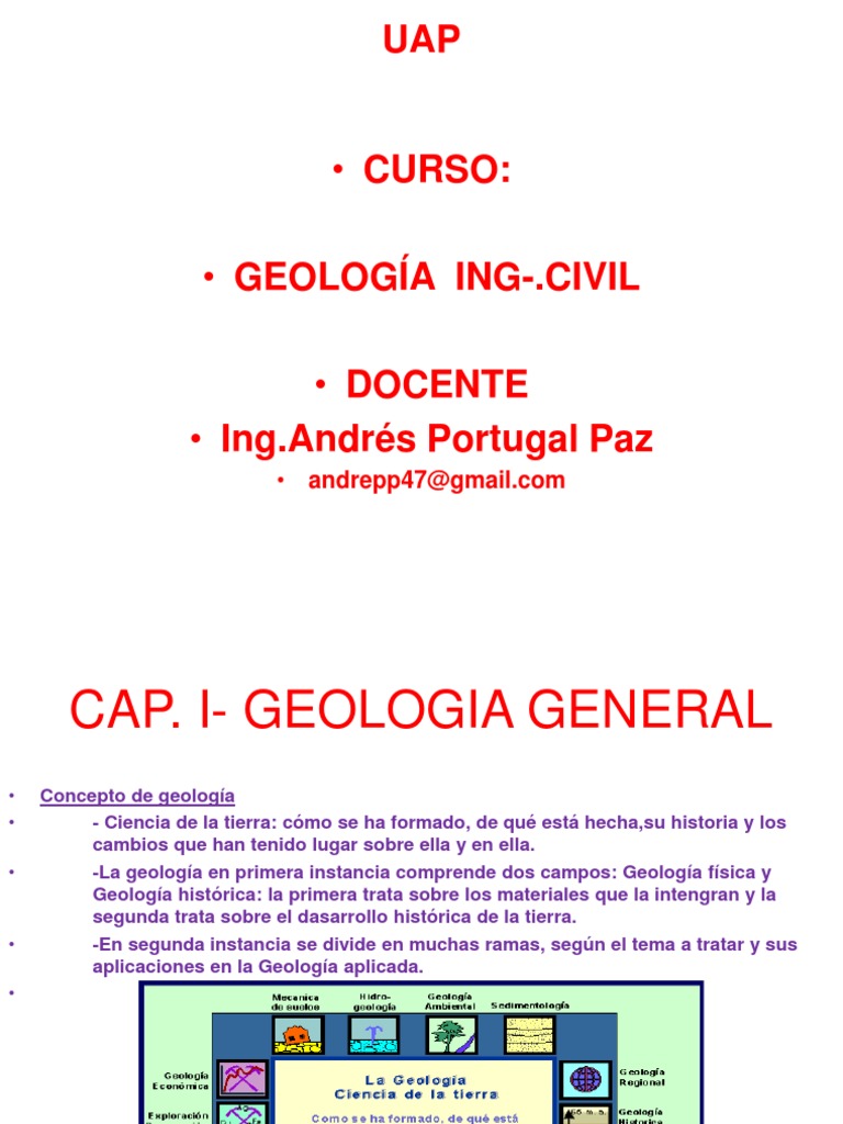 Geologia General - Uap | PDF | Roca ígnea | Roca (geología)