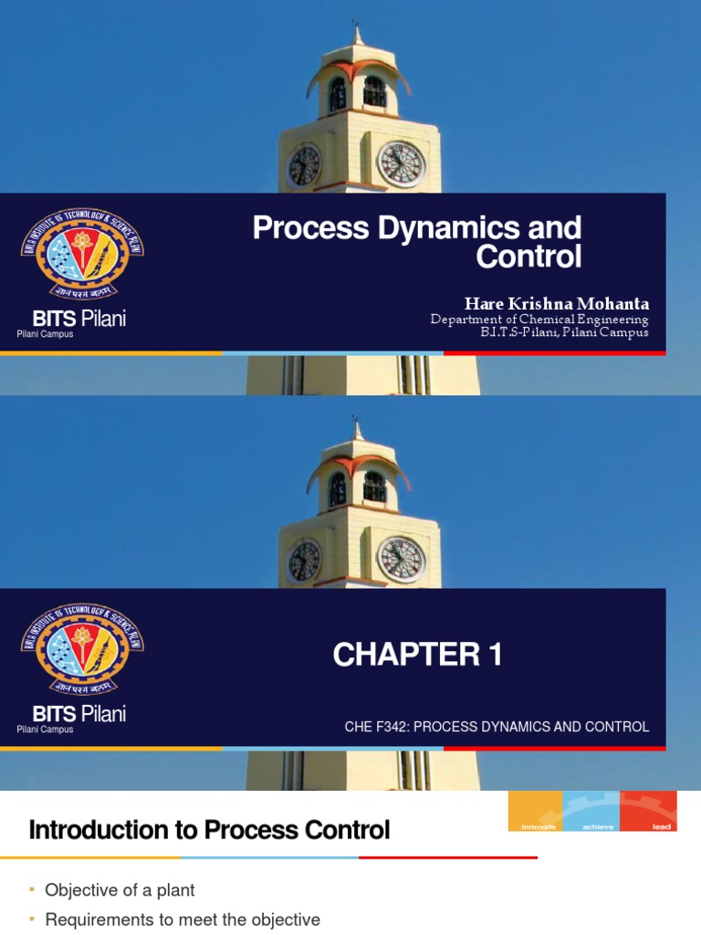 PDC Chapter 1 | PDF | Process Control | Control Theory