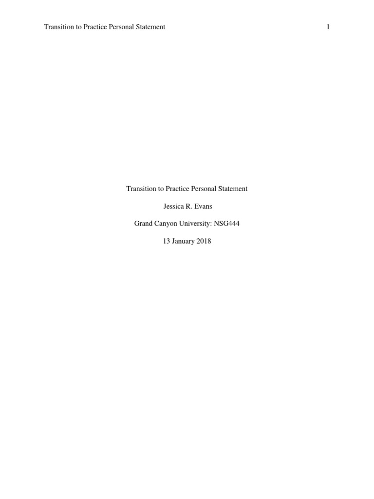 Band 6 Nursing Personal Statement Example | PDF | Nursing | Patient