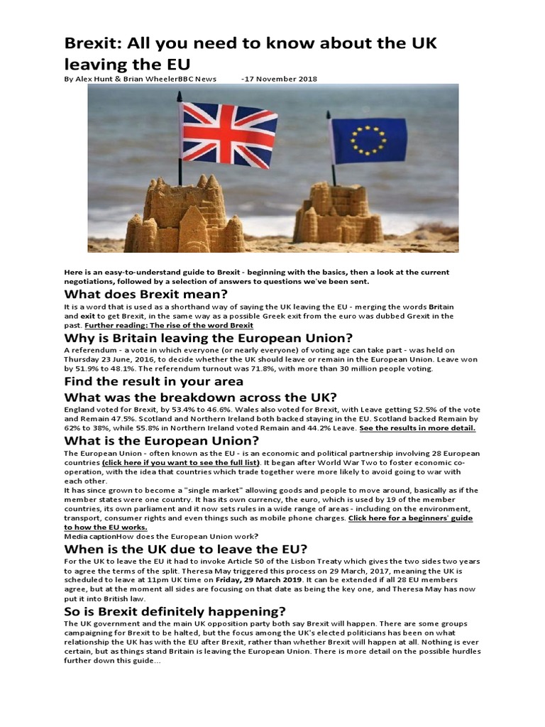 All About Brexit | Download Free PDF | Brexit | United Kingdom European ...