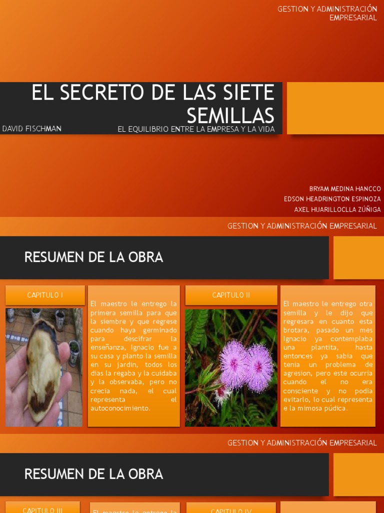 el secreto de las 7 semillas | Felicidad y autoayuda