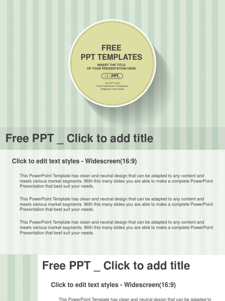 Abstract Green Background Pattern Design PowerPoint Templates ...