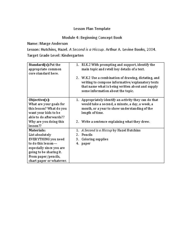 Edt 315 Module 4 Lesson Plan Template Fixed | PDF | Lesson Plan | Teaching