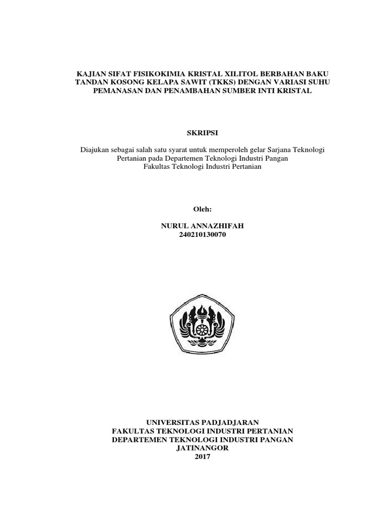 Contoh Format Skripsi | PDF