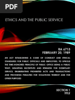 Republic Act 6713: Code of Conduct & Ethical Standards For Public ...