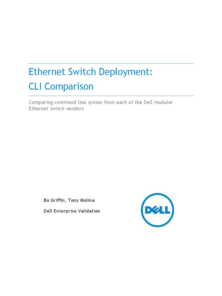 Dell Commands Example | PDF | Network Switch | Command Line Interface