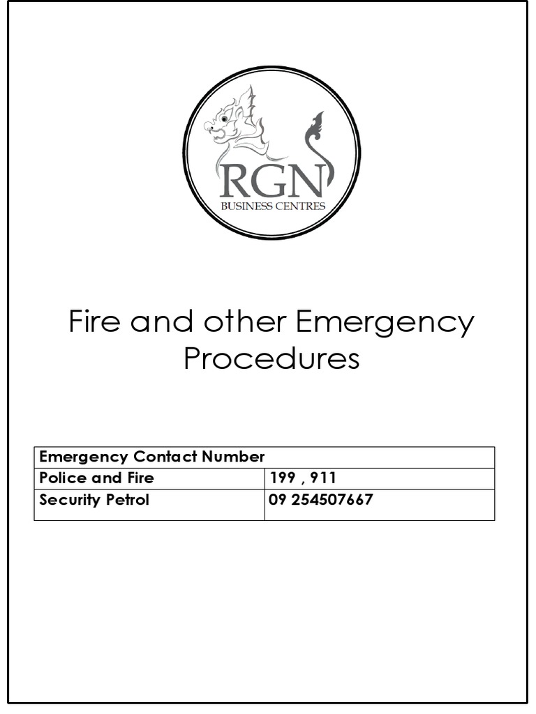 Fire and Other Emergency Procedures | Download Free PDF | Emergency ...