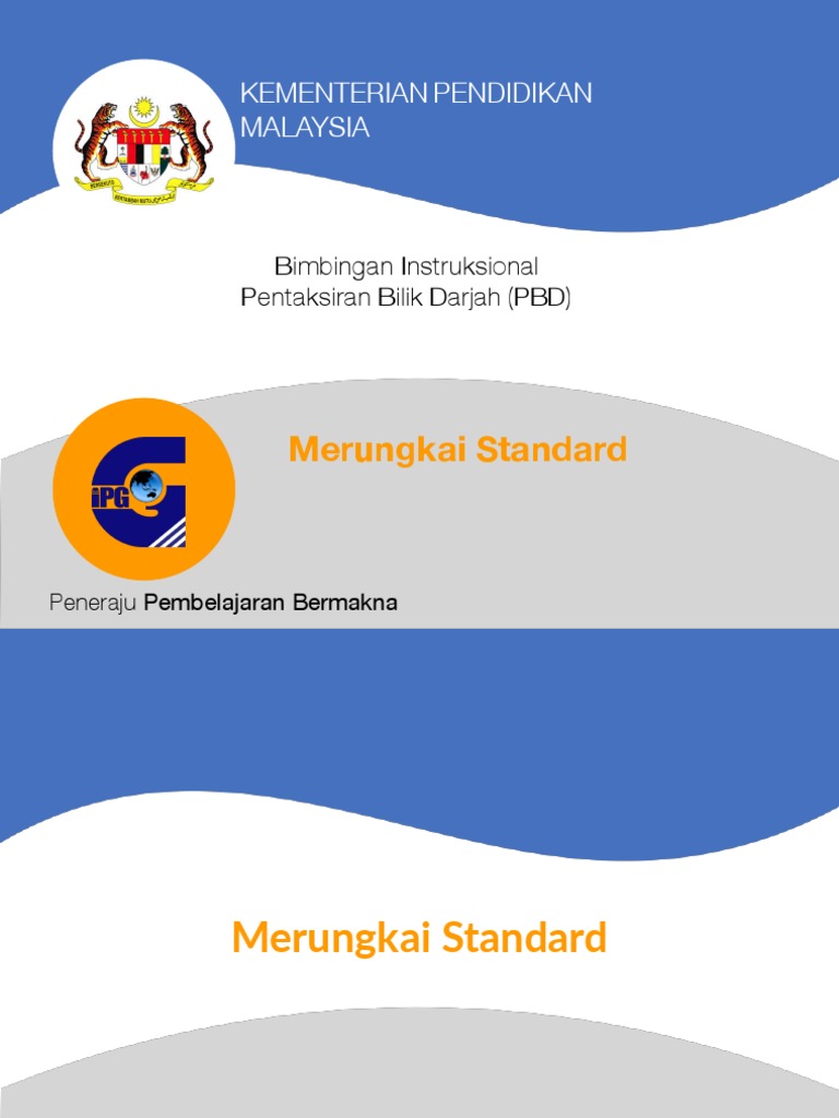 Bimbingan Instruksional PBD - Merungkai Standard 3 | PDF | Question ...