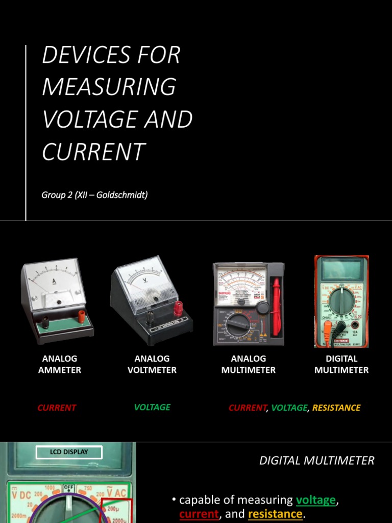 Devices For Measuring Voltage and Current | PDF