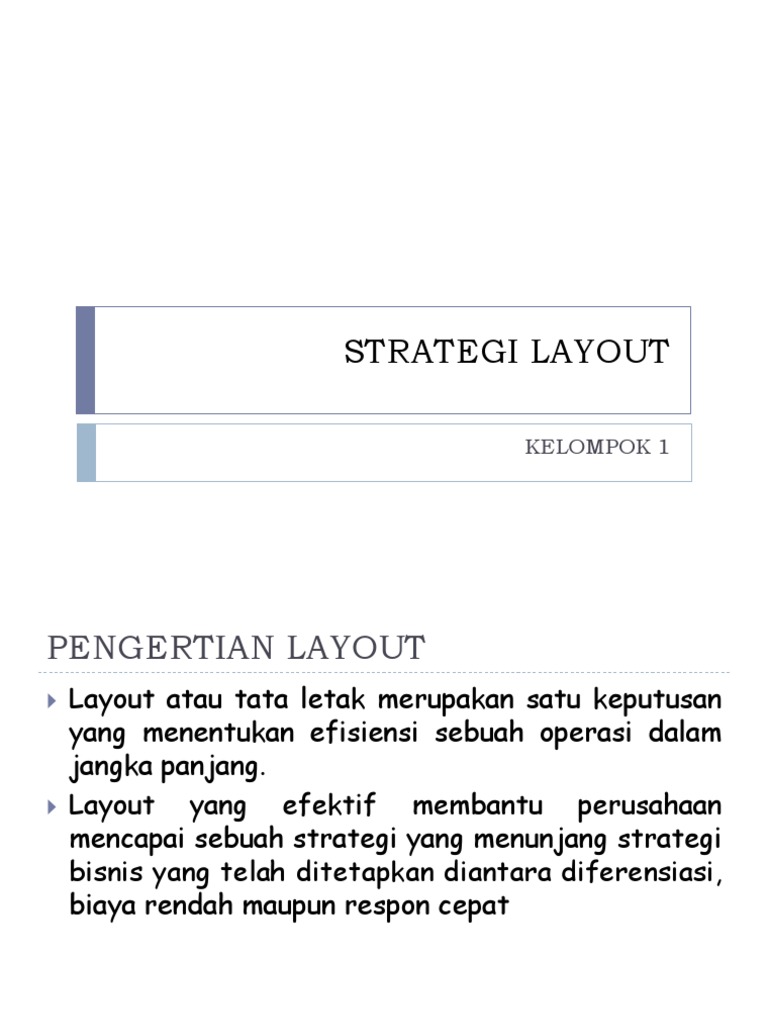 Strategi Layout | PDF
