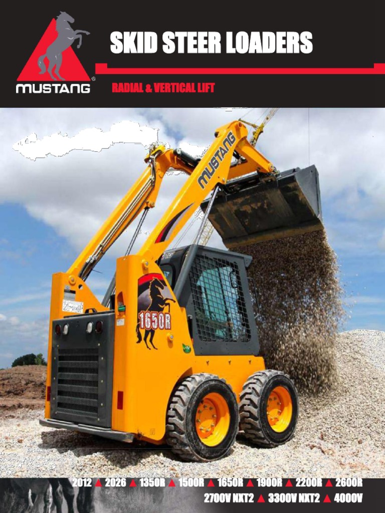 MUSTANG Mid Frame R Series Skid Steer Loaders | PDF | Loader (Equipment ...