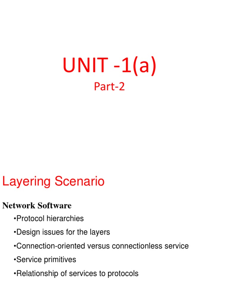 Unit1a Part2 | PDF | Osi Model | Internet Protocol Suite