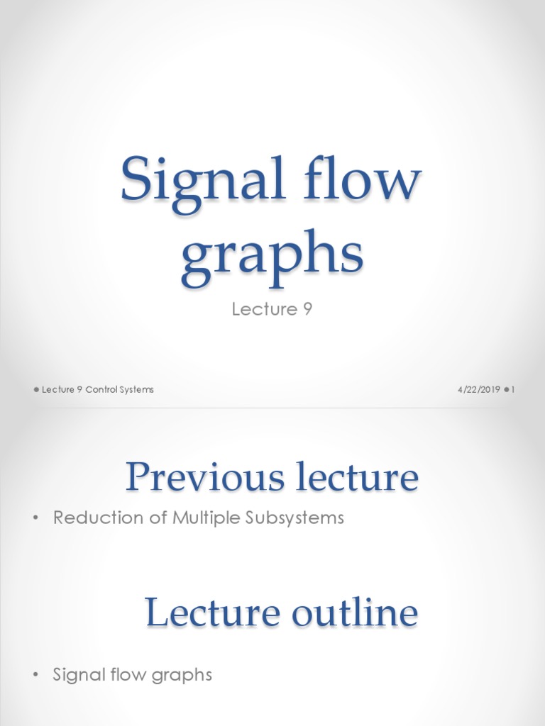 Signal Flow Graphs in Control Systems | PDF | Applied Mathematics ...