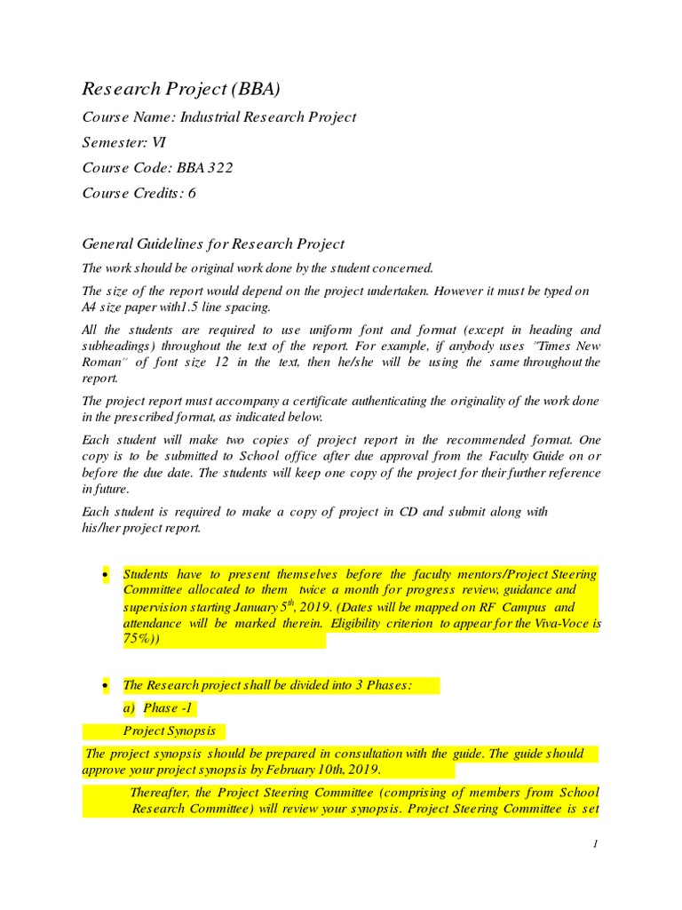 BBA Student Research Guide | PDF | Survey Methodology | Sampling (Statistics)