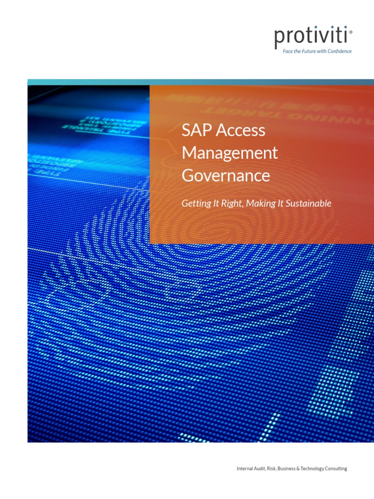 SAP Access Management | PDF | Computer Security | Security