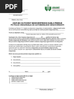 Izjava Zaposlenog o Korišćenju Prevoza Za Dolazak I Odlazak Sa Rada I ...