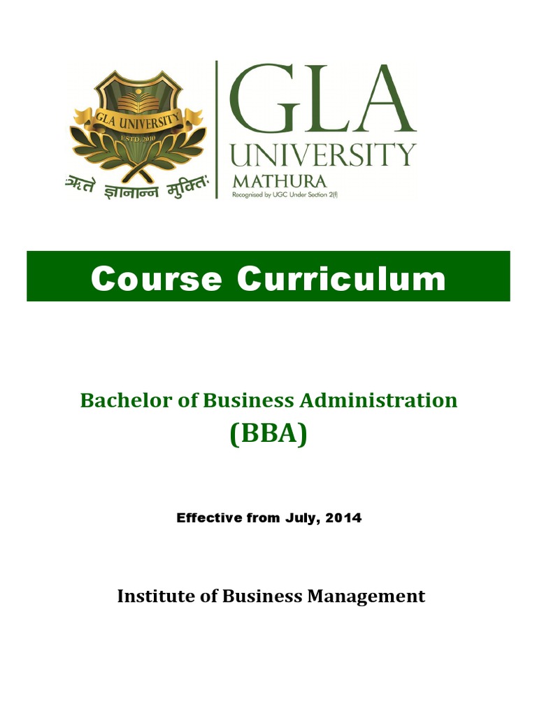 BBA Course Curriculum PDF | PDF | Pollution | Ecosystem