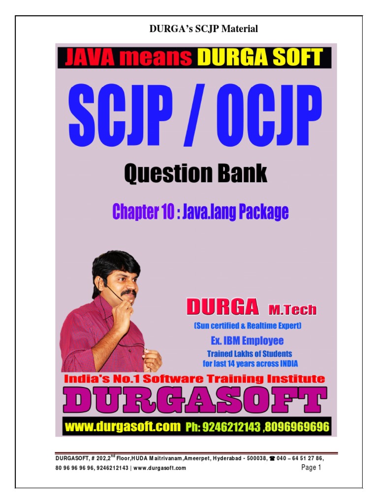 Java - Lang Package | PDF | Method (Computer Programming) | Boolean ...