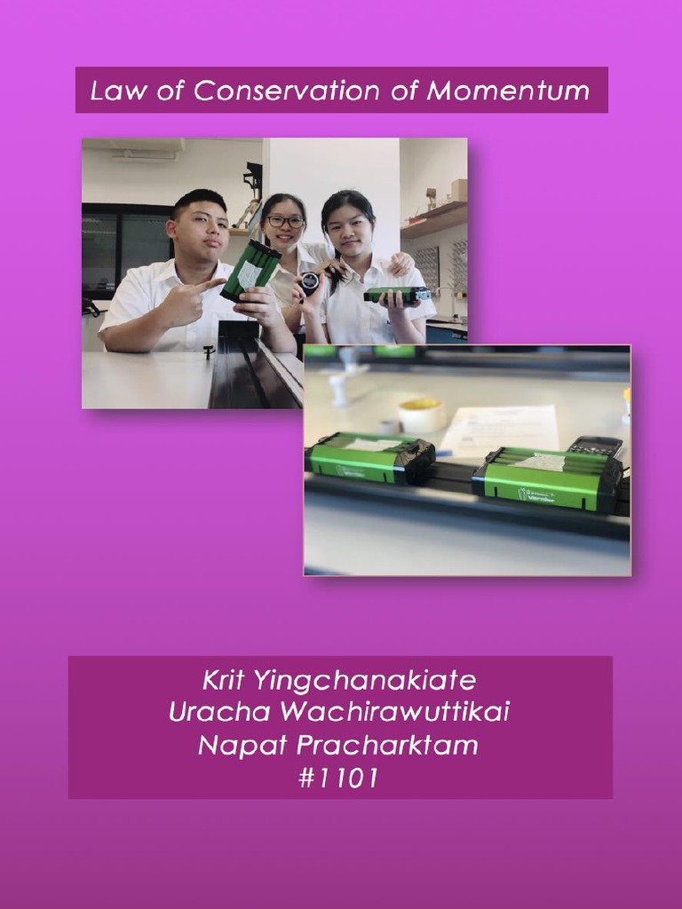 Conservation of Momentum Lab | PDF | Collision | Momentum