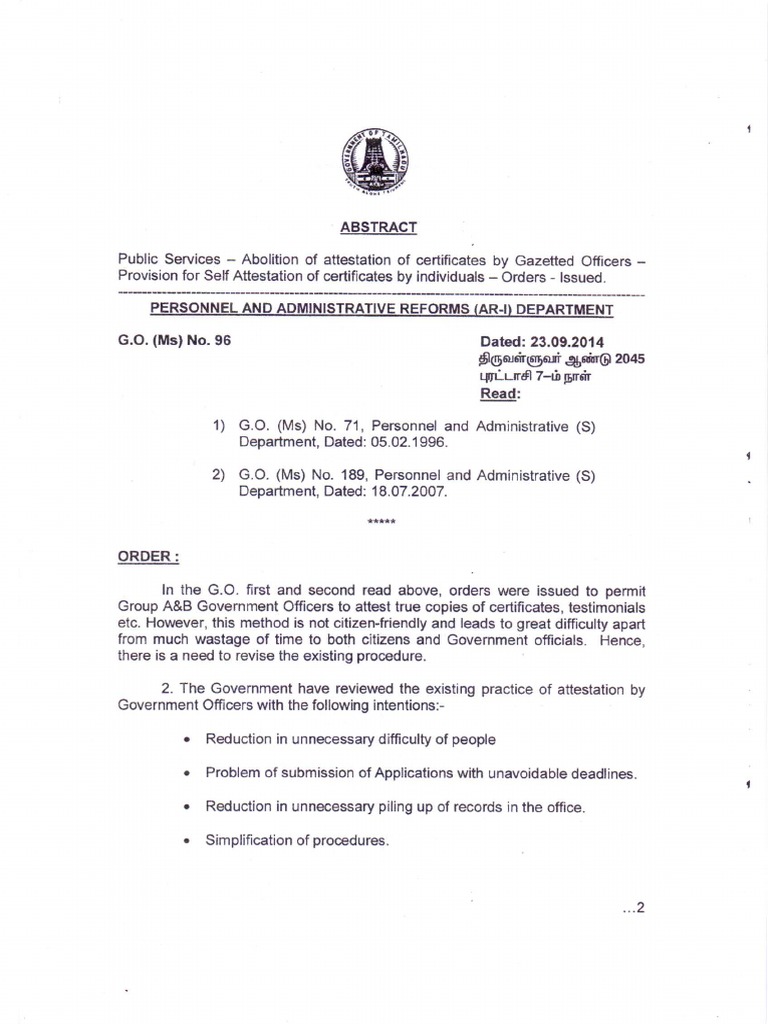 Attestation GO PDF | PDF