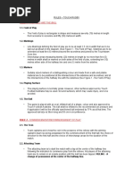 Oztag Rules | PDF | Games Of Physical Skill | Leisure