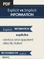 Activity For Explicit and Implicit | PDF