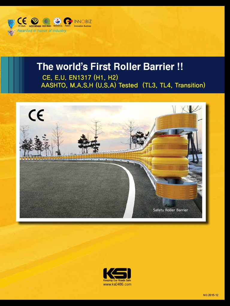 Safety Roller Barrier PDF | PDF | Corrosion | Traffic Collision