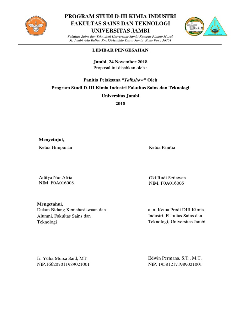 Proposal Talk Show A.N Edwin | PDF