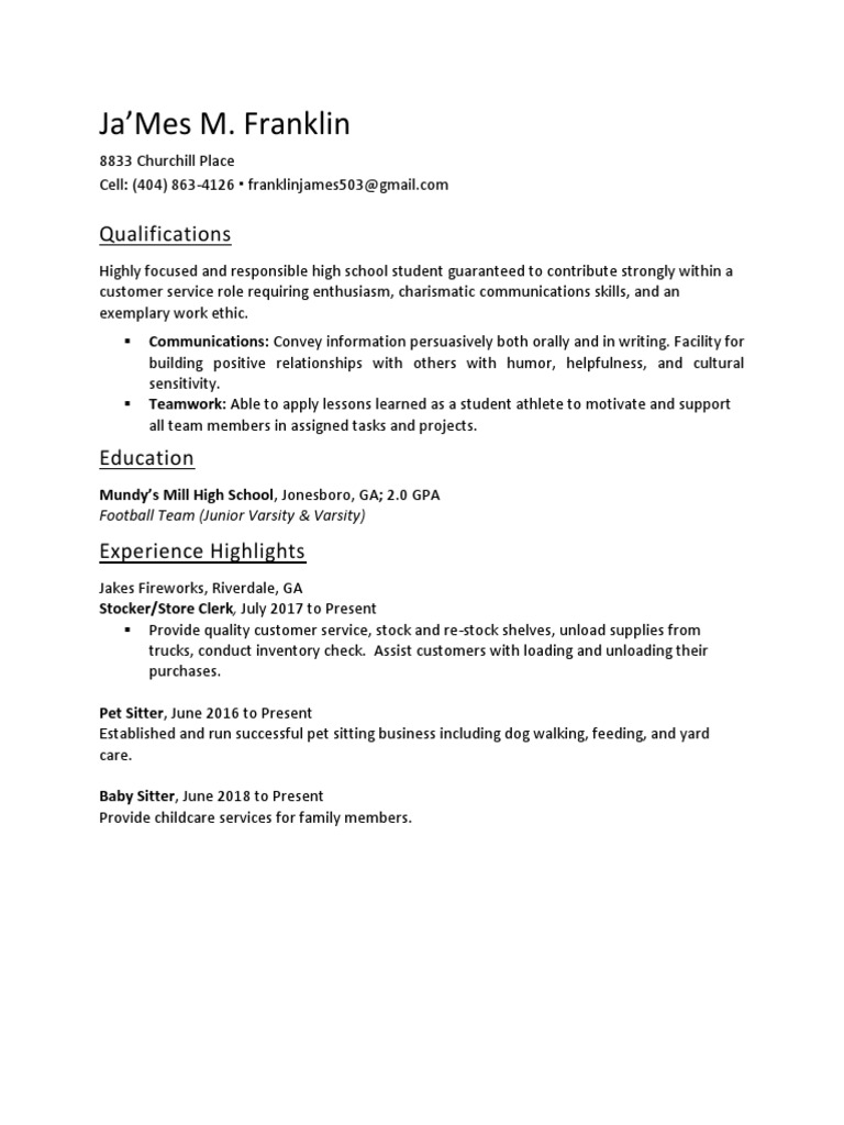 James Resume | PDF | Business