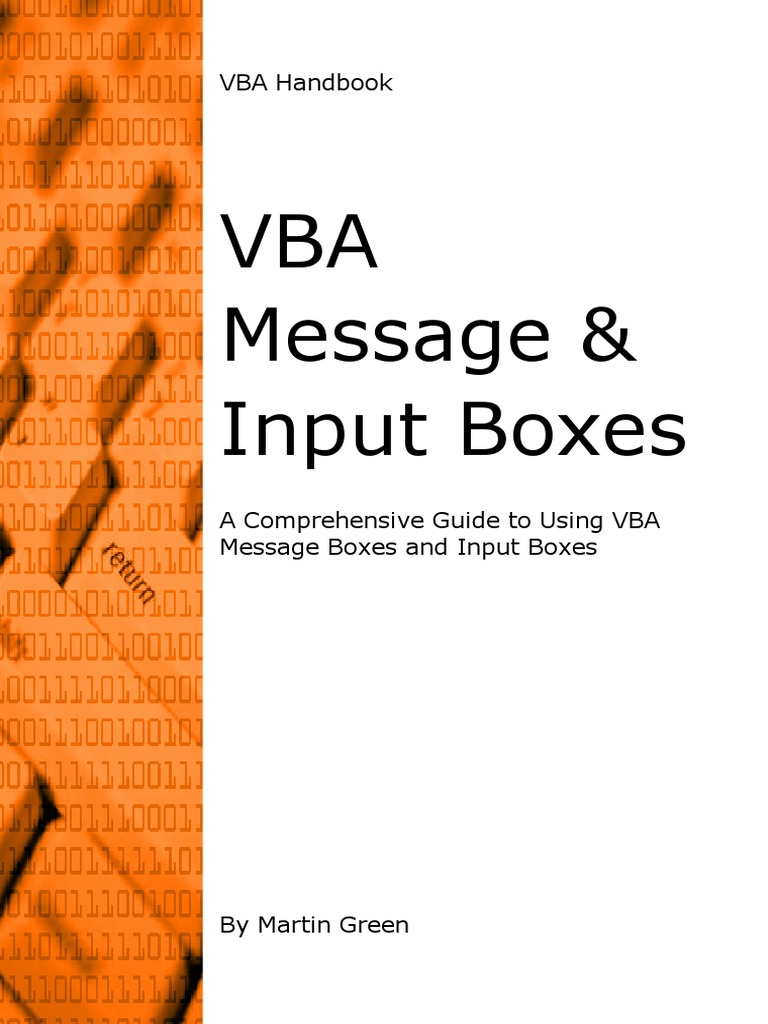 Ebookmsgprn PDF | PDF | Visual Basic For Applications | Microsoft Excel