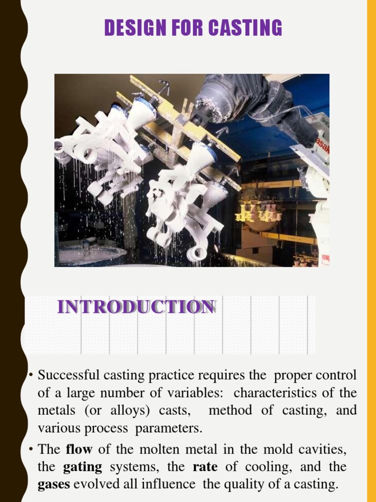 Design For Casting | PDF | Casting (Metalworking) | Process Engineering