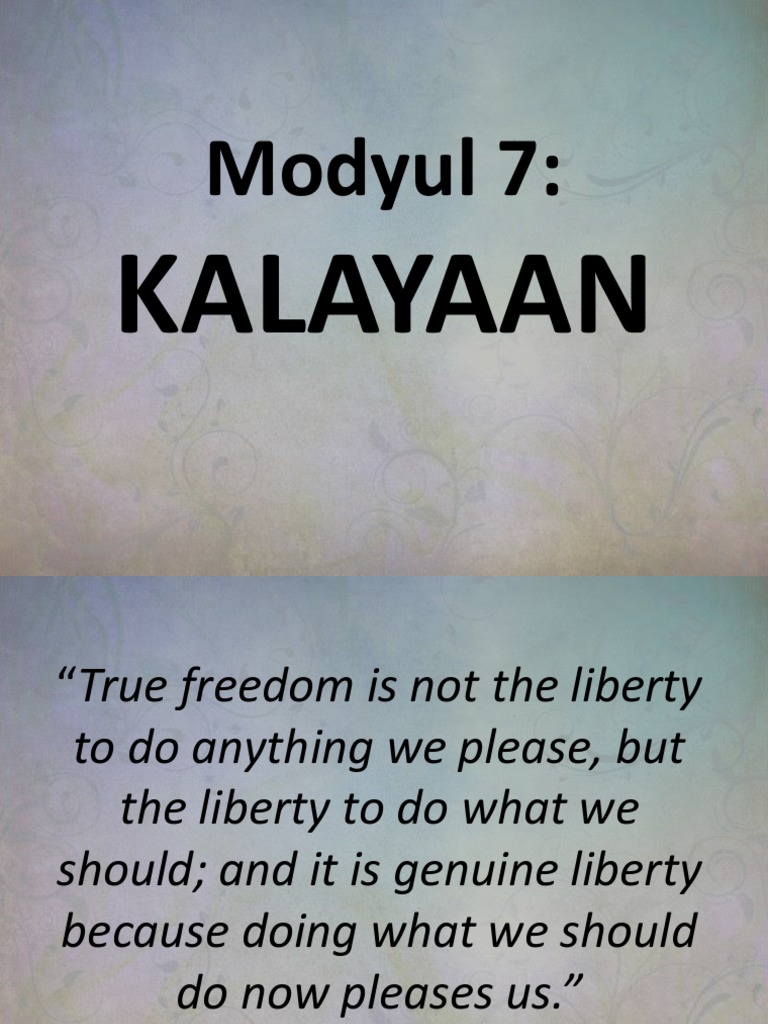 Module 7 Kalayaan | PDF