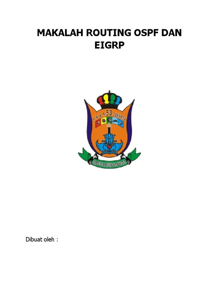 Makalah Routing Ospf Dan Eigrp | PDF