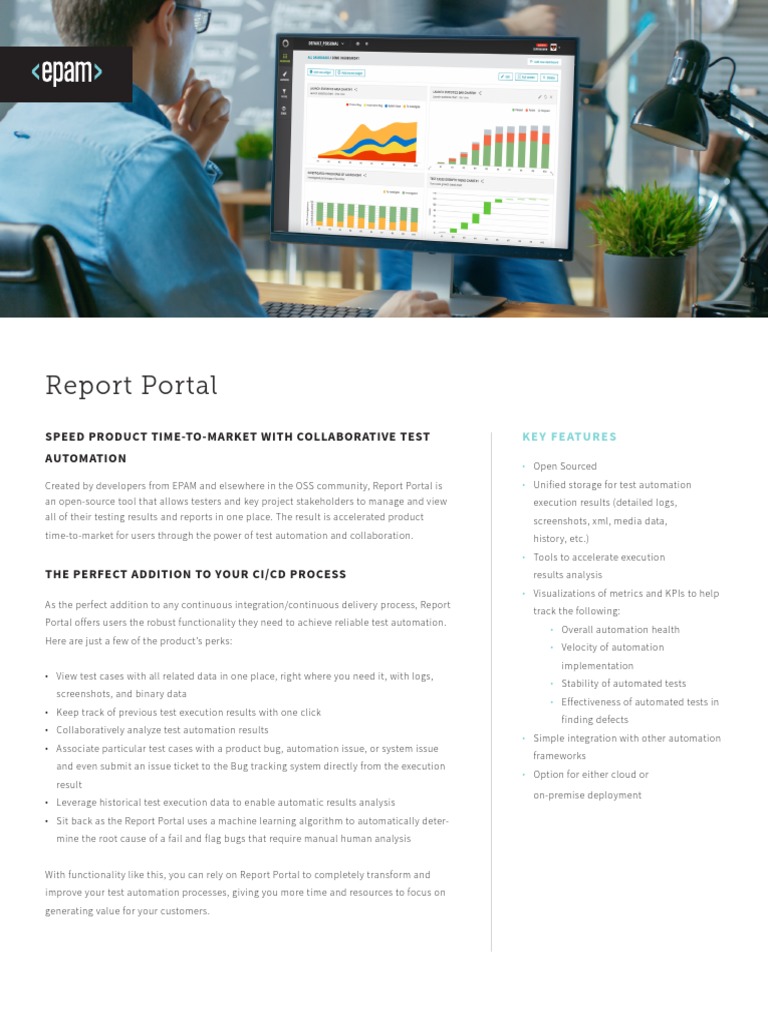 Report Portal Brochure | Download Free PDF | Automation | Software Testing